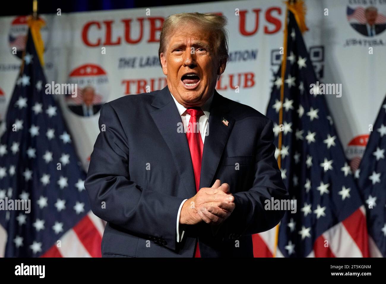 FILE - Republican presidential candidate former President Donald Trump ...