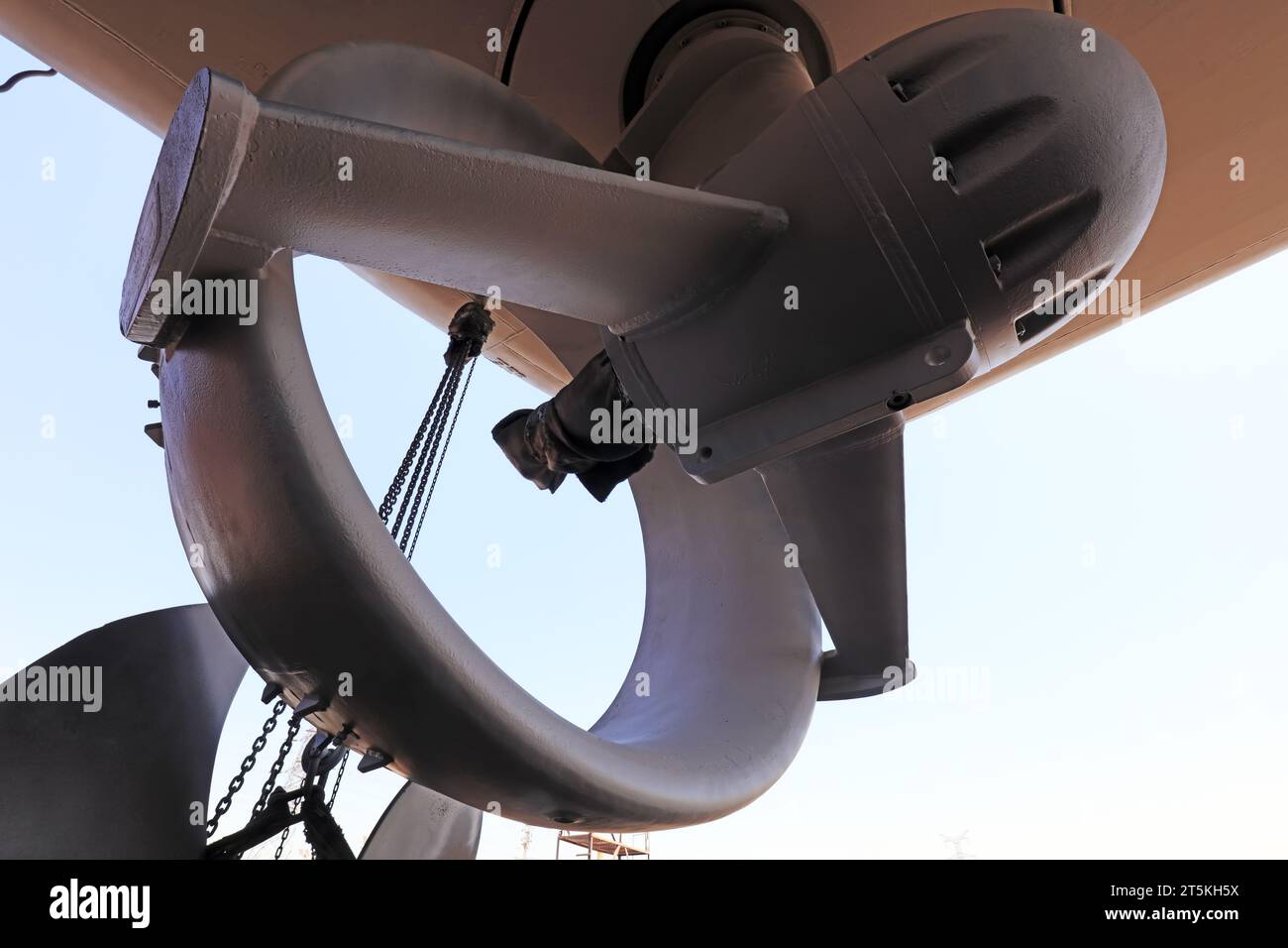 Close-up picture of ship propeller Stock Photo - Alamy