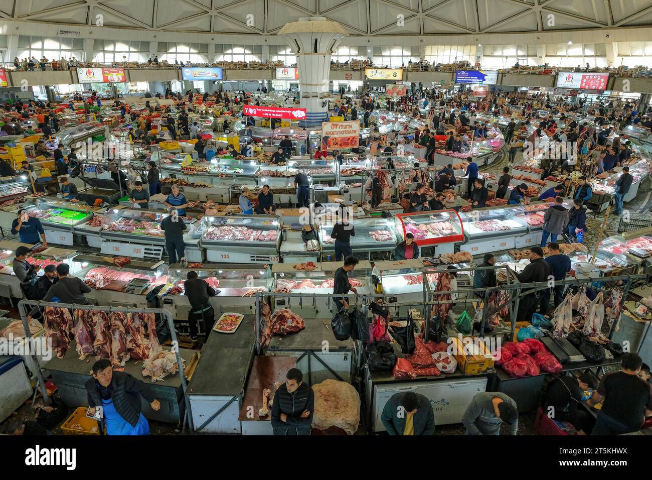 Tashkent, Uzbekistan - October 28, 2023: People shopping at Chorsu ...