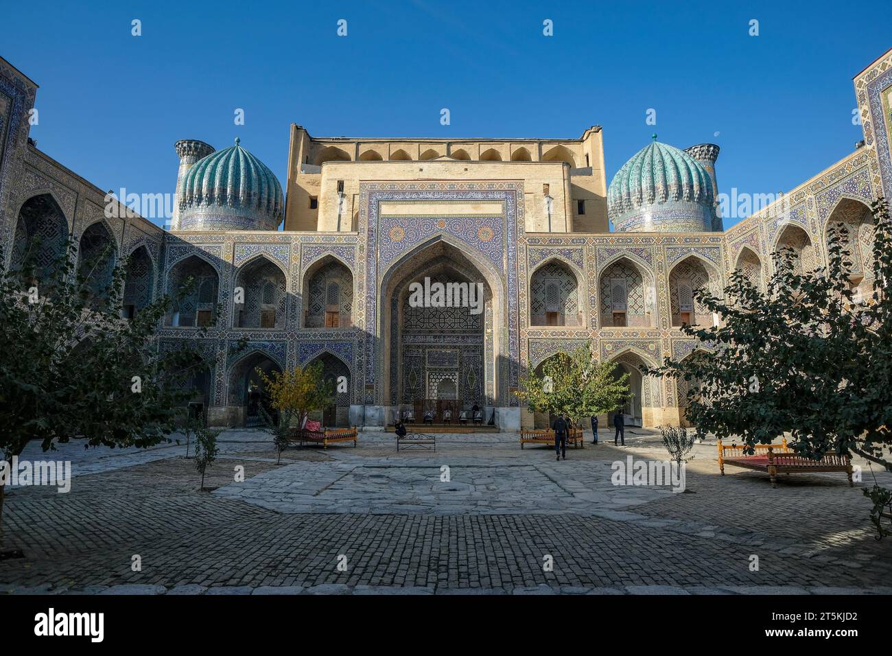Samarkand, Uzbekistan - November 2, 2023: The Sherdor Madrasah in the ...