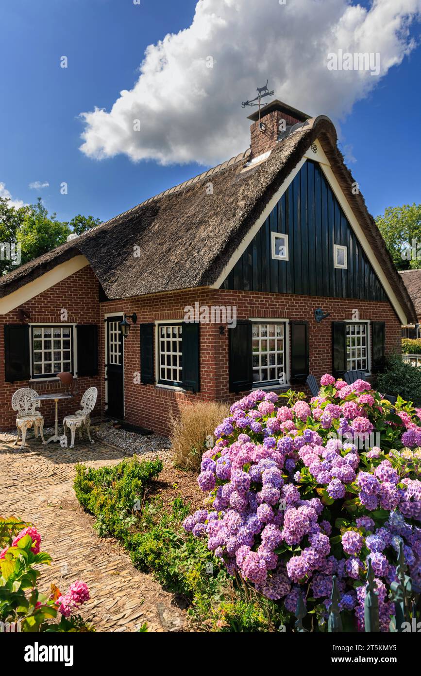Cottage in the Dutch village Giethoorn also called the Dutch Venice ...