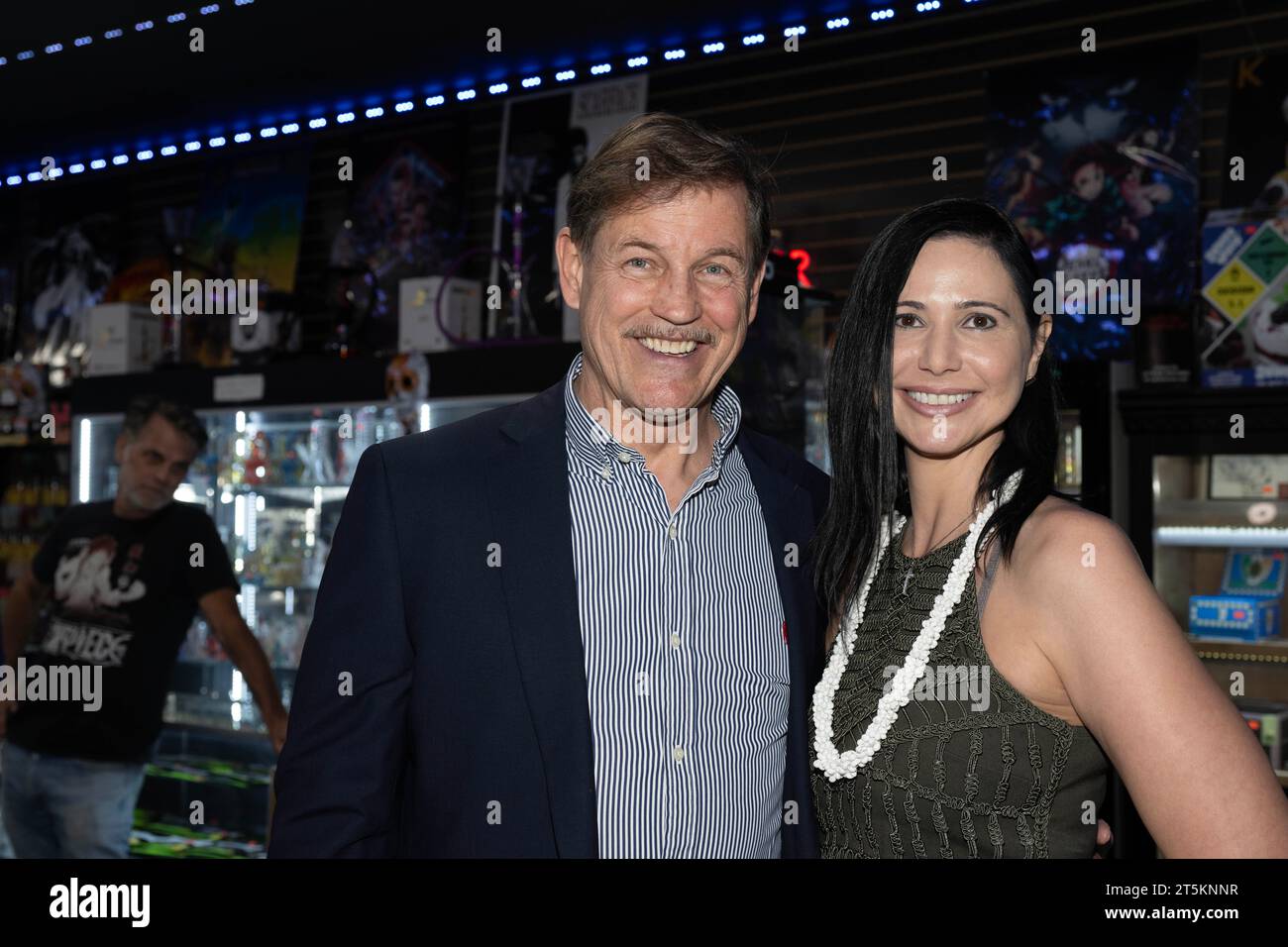 Los Angeles, USA. 05th Nov, 2023. Actor Michael Pare, Brazil smoke and ...