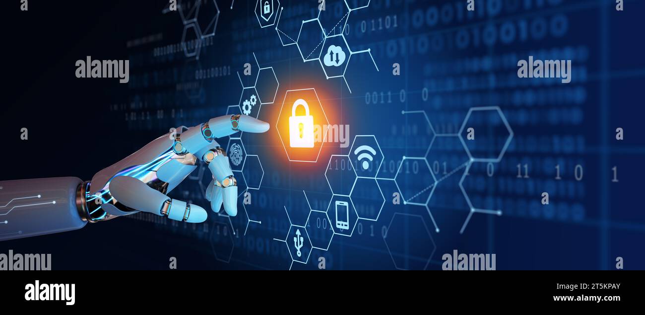 Ai Robot hand using Cyber Security Privacy, Information Privacy, and ...