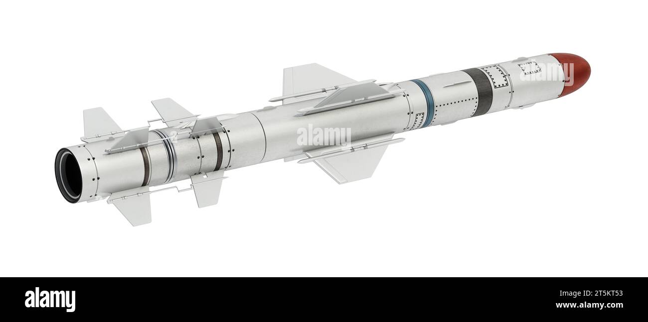 Missile isolated on white background. 3D illustration Stock Photo - Alamy