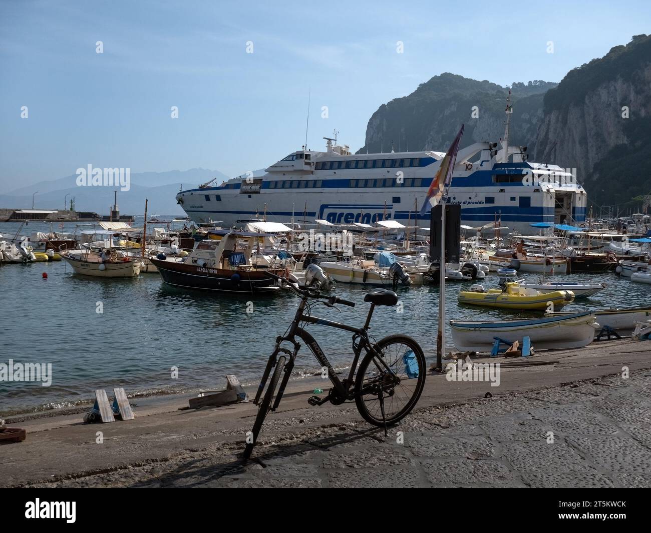 CAPRI, ITALY - SEPTEMBER 16, 2023: View of the Tourist Port harbour ...
