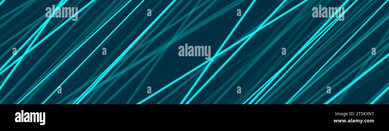 Cyan blue glowing neon lines abstract banner. Futuristic vector ...