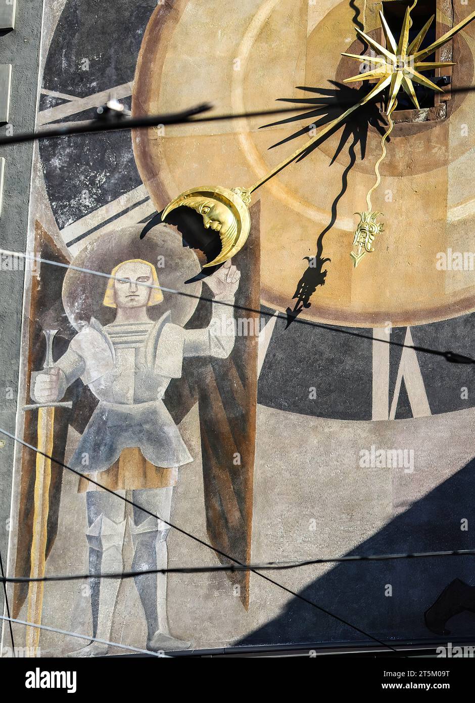 Ye olde and famous clock Stock Photo - Alamy