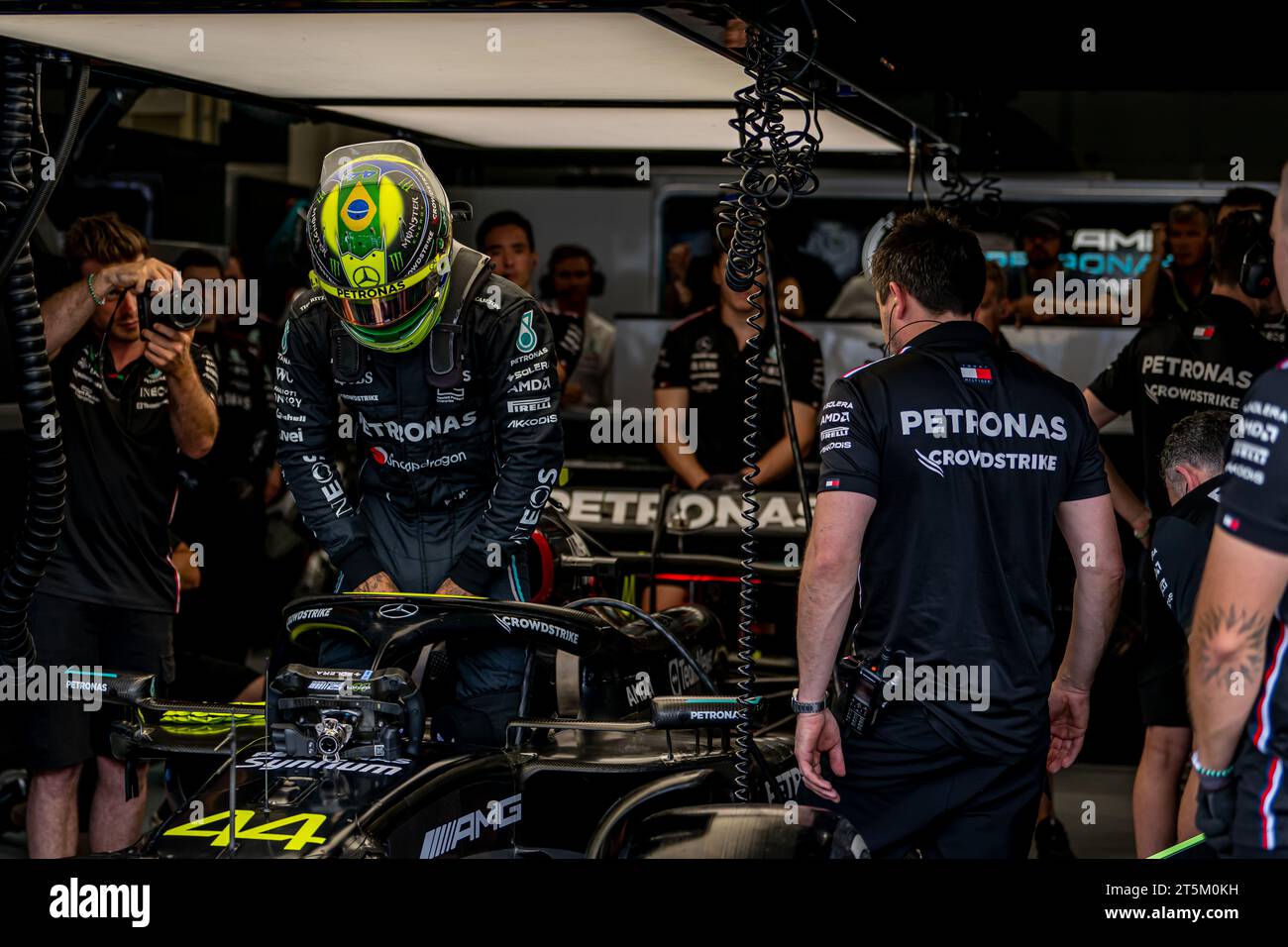 INTERLAGOS CIRCUIT, BRAZIL - NOVEMBER 03: Lewis Hamilton, Mercedes F1 ...