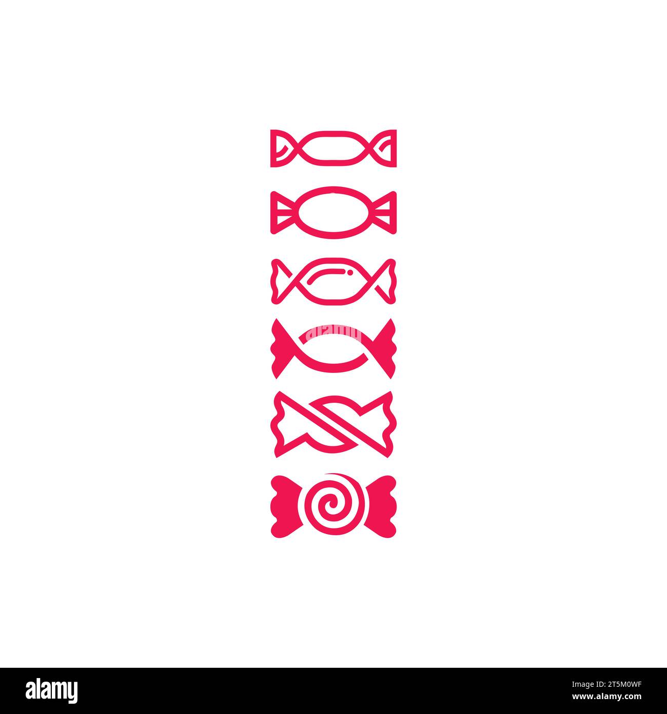 Sweet candy icon set Stock Vector Images - Alamy