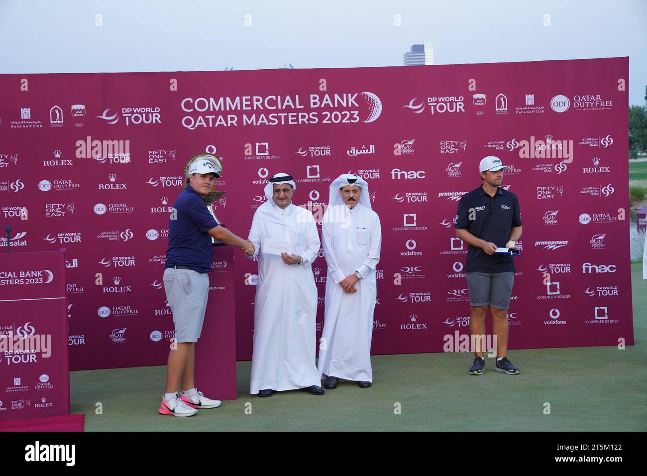Prize distribution function of the Commercial Bank Qatar Masters at the ...
