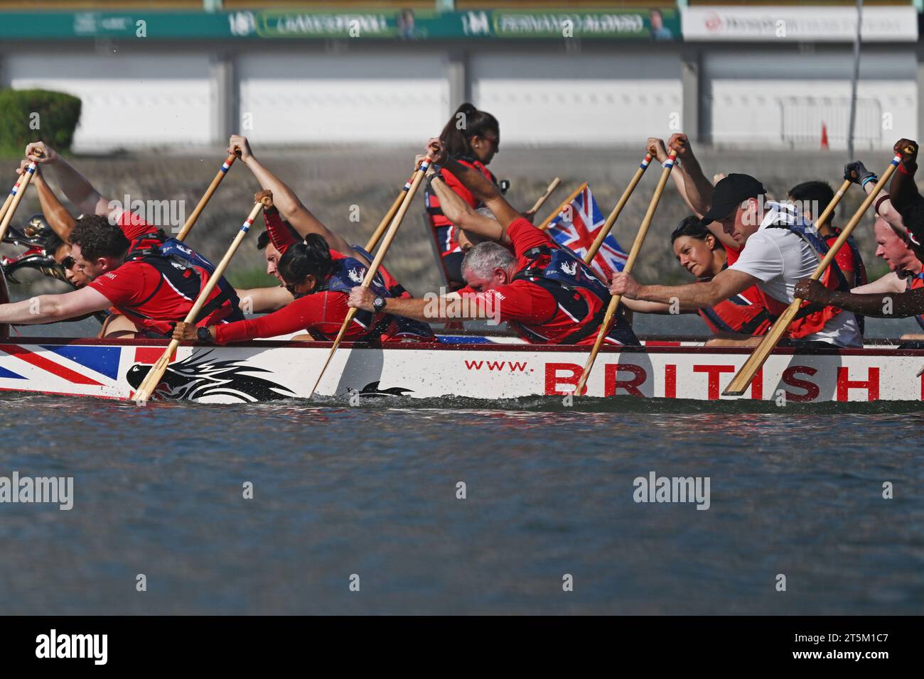 Singapore, British Dragons, a local dragon boating club. 6th Nov, 2023 ...