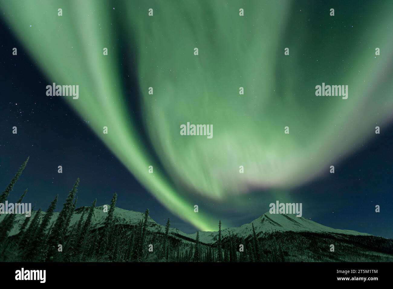 Northern Lights at Dalton Highway, Brooks Range, Alaska, USA, Winter ...