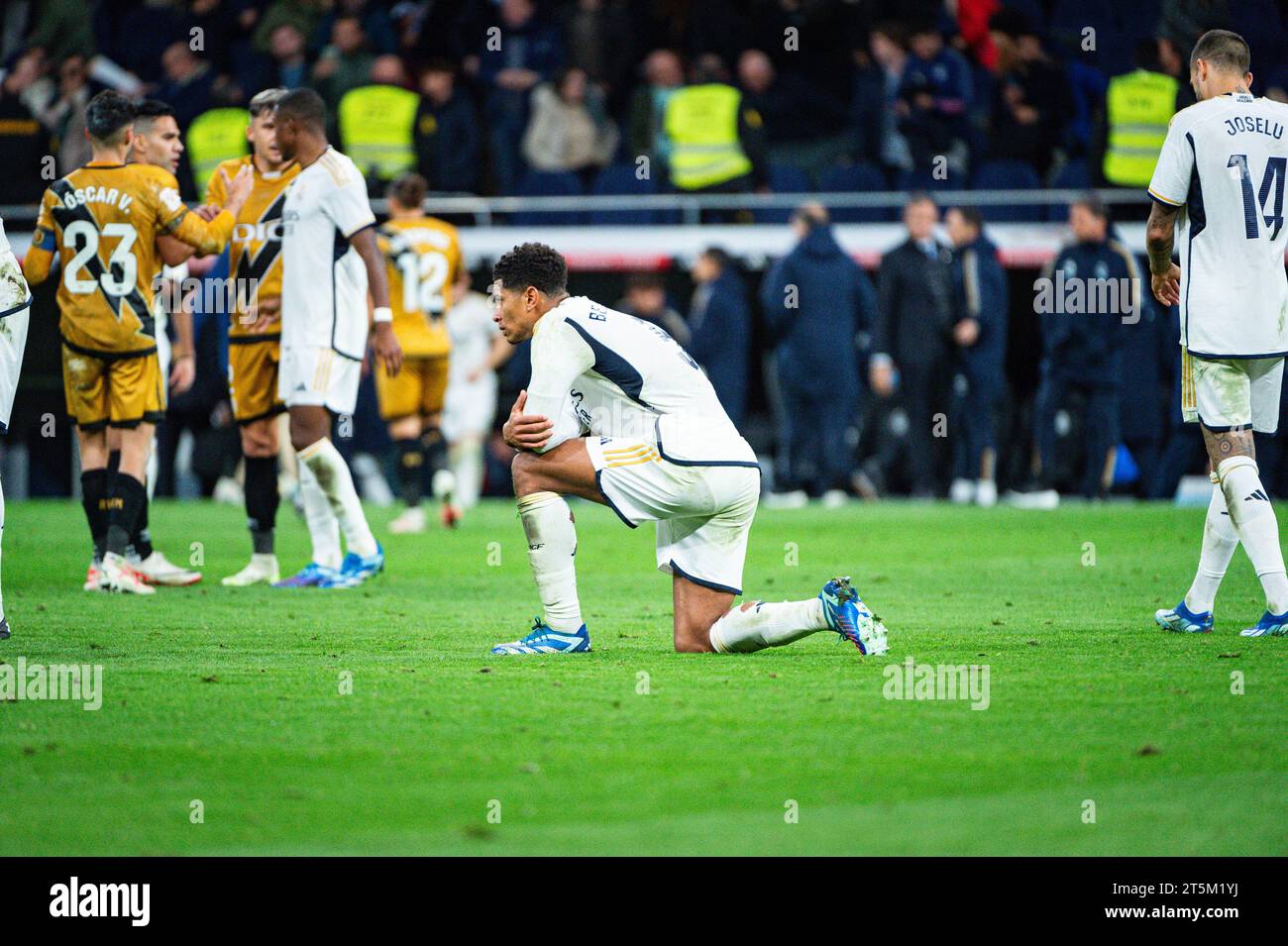Madrid, Spain. 05th Nov, 2023. Jude Bellingham (Real Madrid) at the end ...