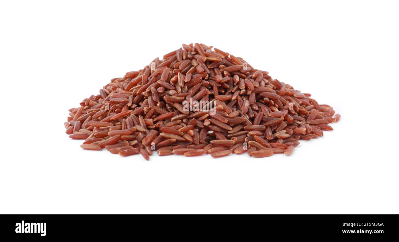 Pile red rice isolated on hi-res stock photography and images - Alamy
