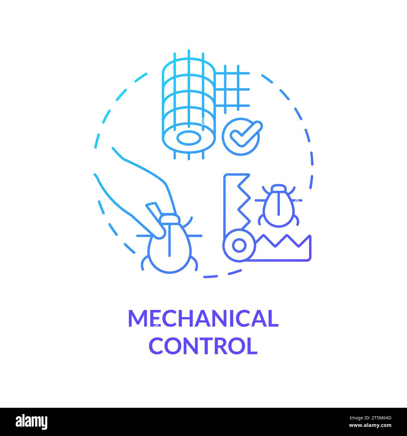 Thin gradient icon mechanical control concept Stock Vector Image & Art ...