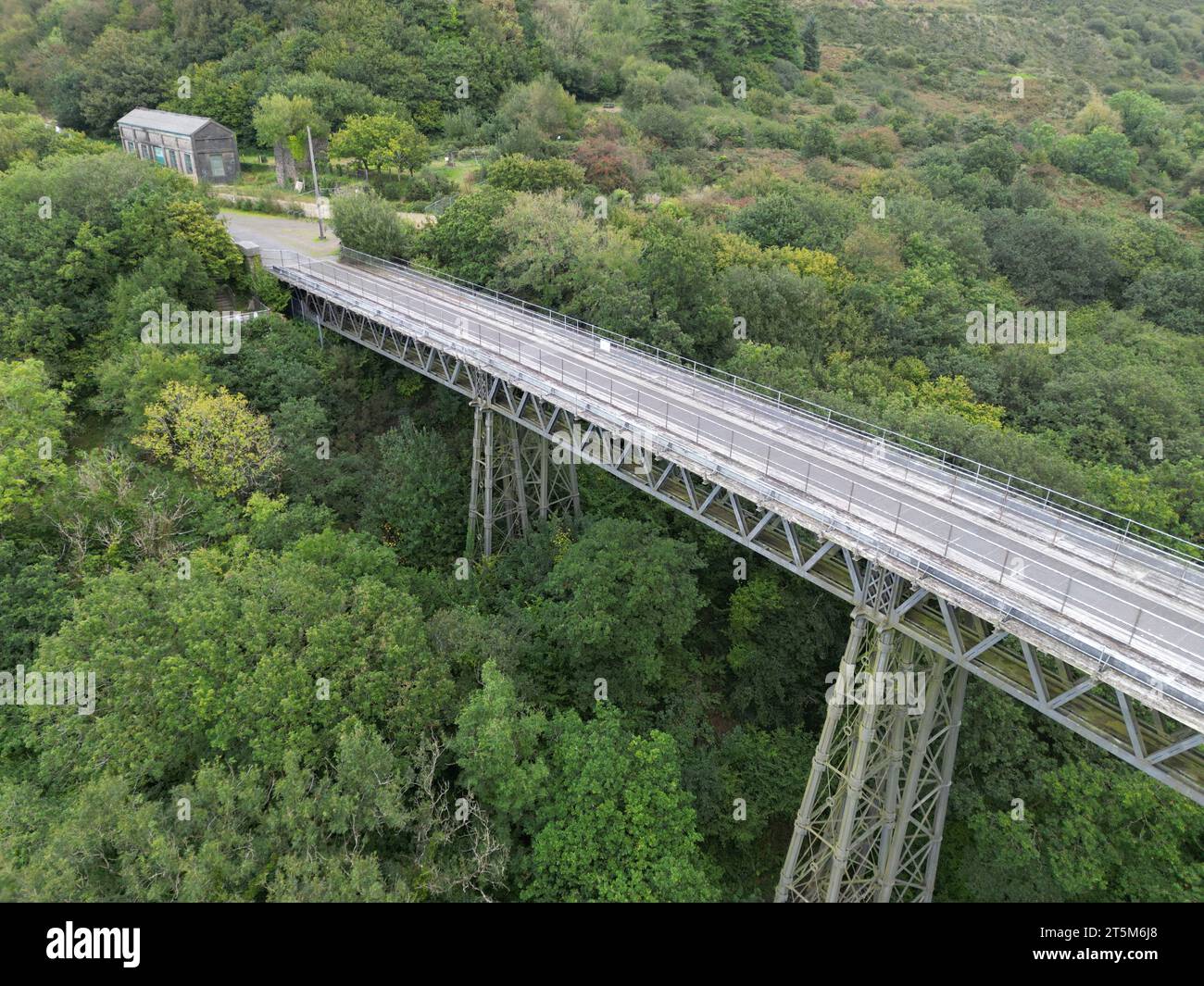 Meldon Viaduct a disused railway viaduct nr Okehampton, Devon, now a ...