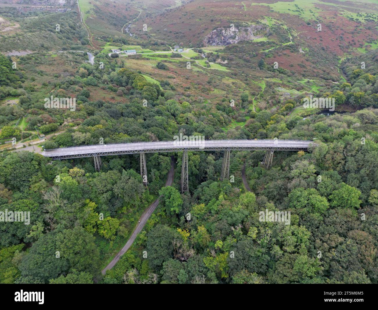 Meldon Viaduct a disused railway viaduct nr Okehampton, Devon, now a ...