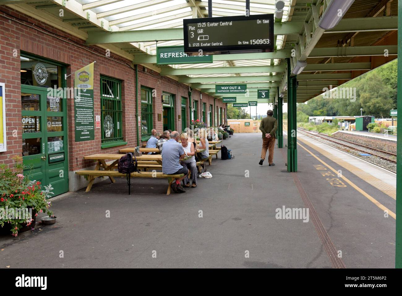 Passengers waiting for trains at the restored Southern Railway ...