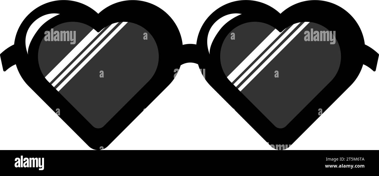 Heart shaped romantic glasses. Health and vision protection. Eye ...