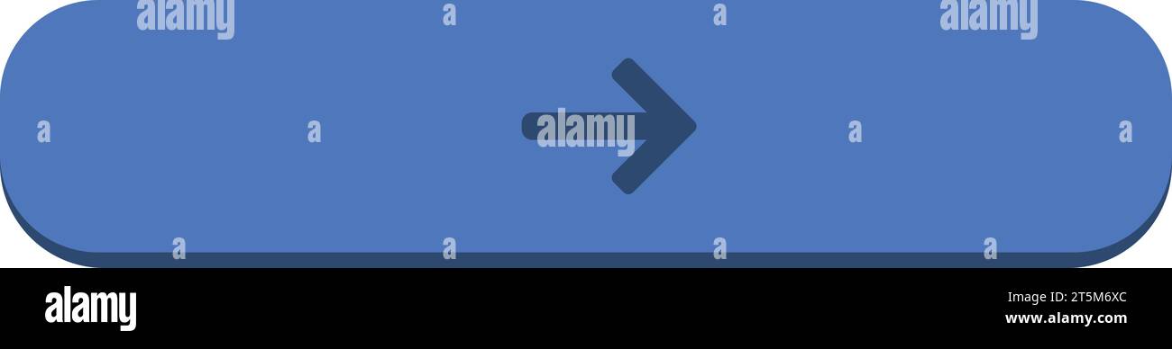 Blue slider switch with Right Arrow symbol. On off and control options ...