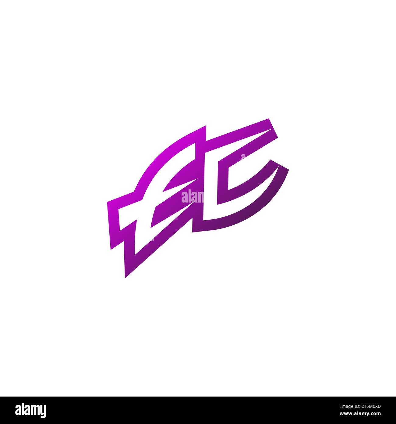 EC Premium emblem logo initial esport and gaming design concept Stock ...
