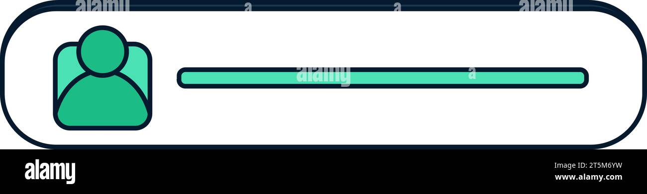 White slider switch with user, subscriber symbol. On off and control ...