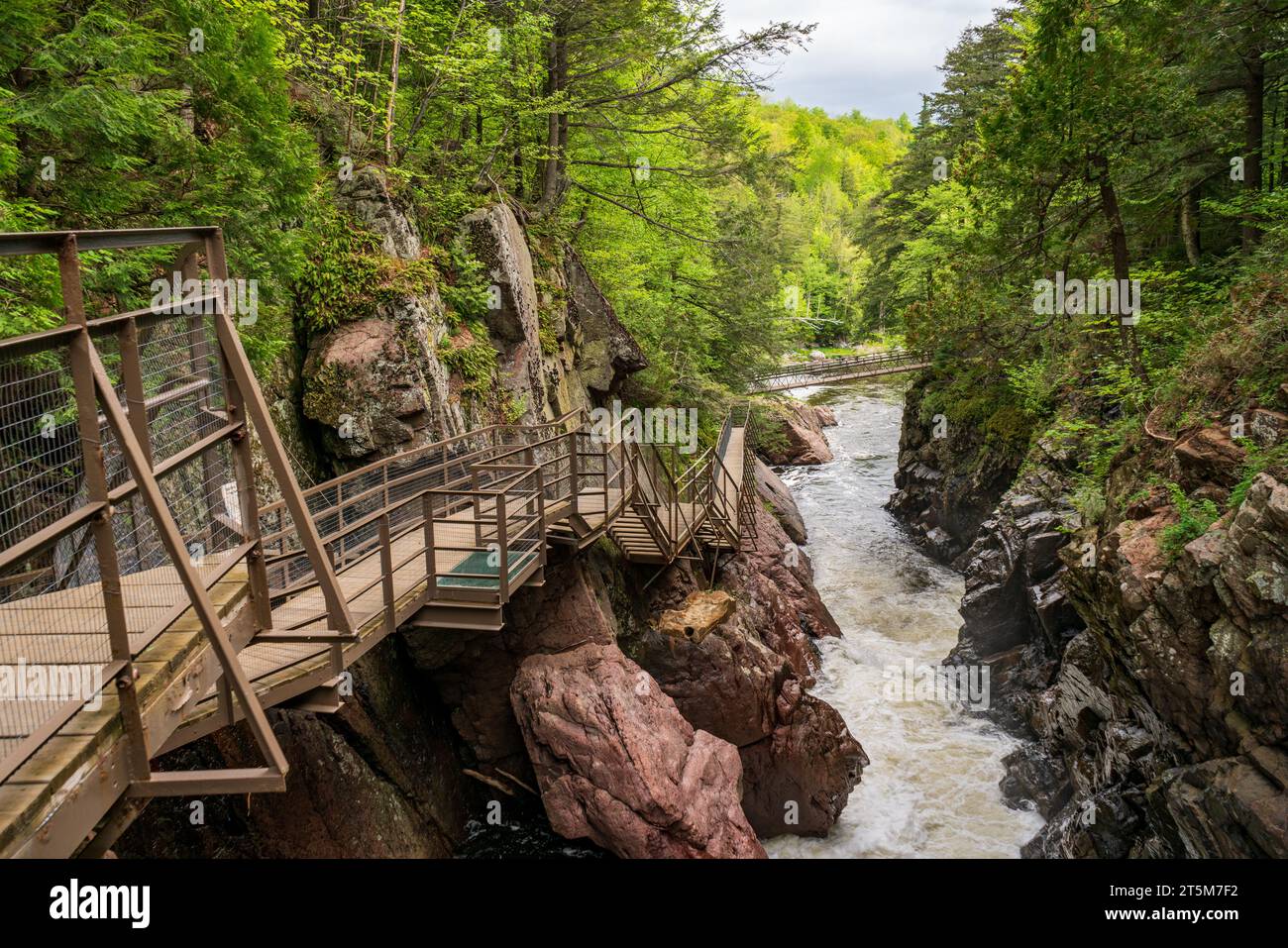 High Falls Gorge in the Adirondacks, Upstate New York Stock Photo - Alamy