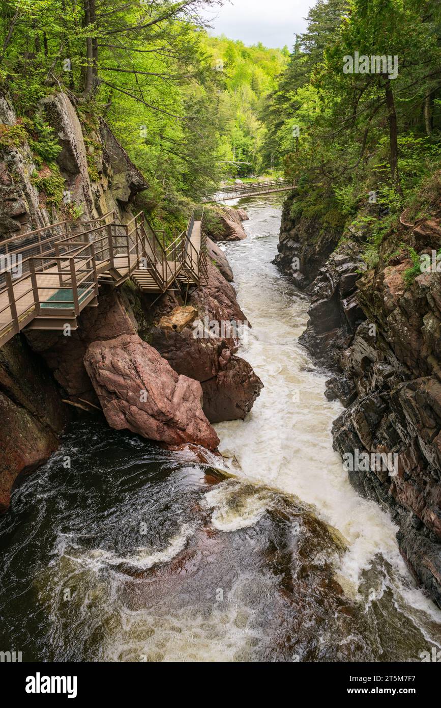 High Falls Gorge in the Adirondacks, Upstate New York Stock Photo - Alamy