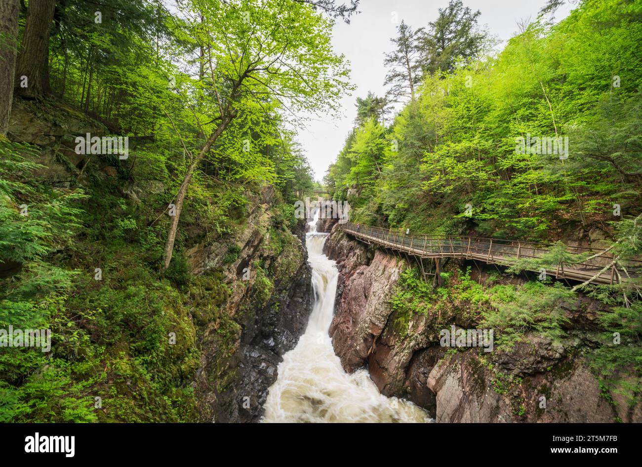 High Falls Gorge in the Adirondacks, Upstate New York Stock Photo - Alamy