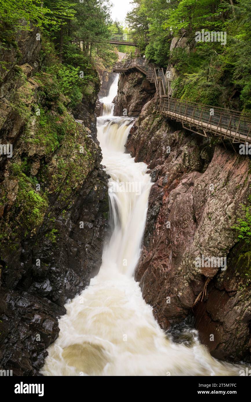 High Falls Gorge in the Adirondacks, Upstate New York Stock Photo - Alamy