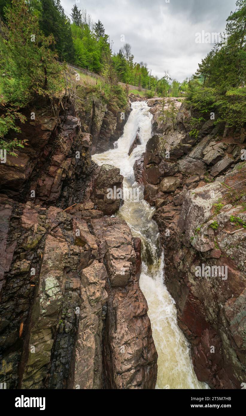 High Falls Gorge in the Adirondacks, Upstate New York Stock Photo - Alamy