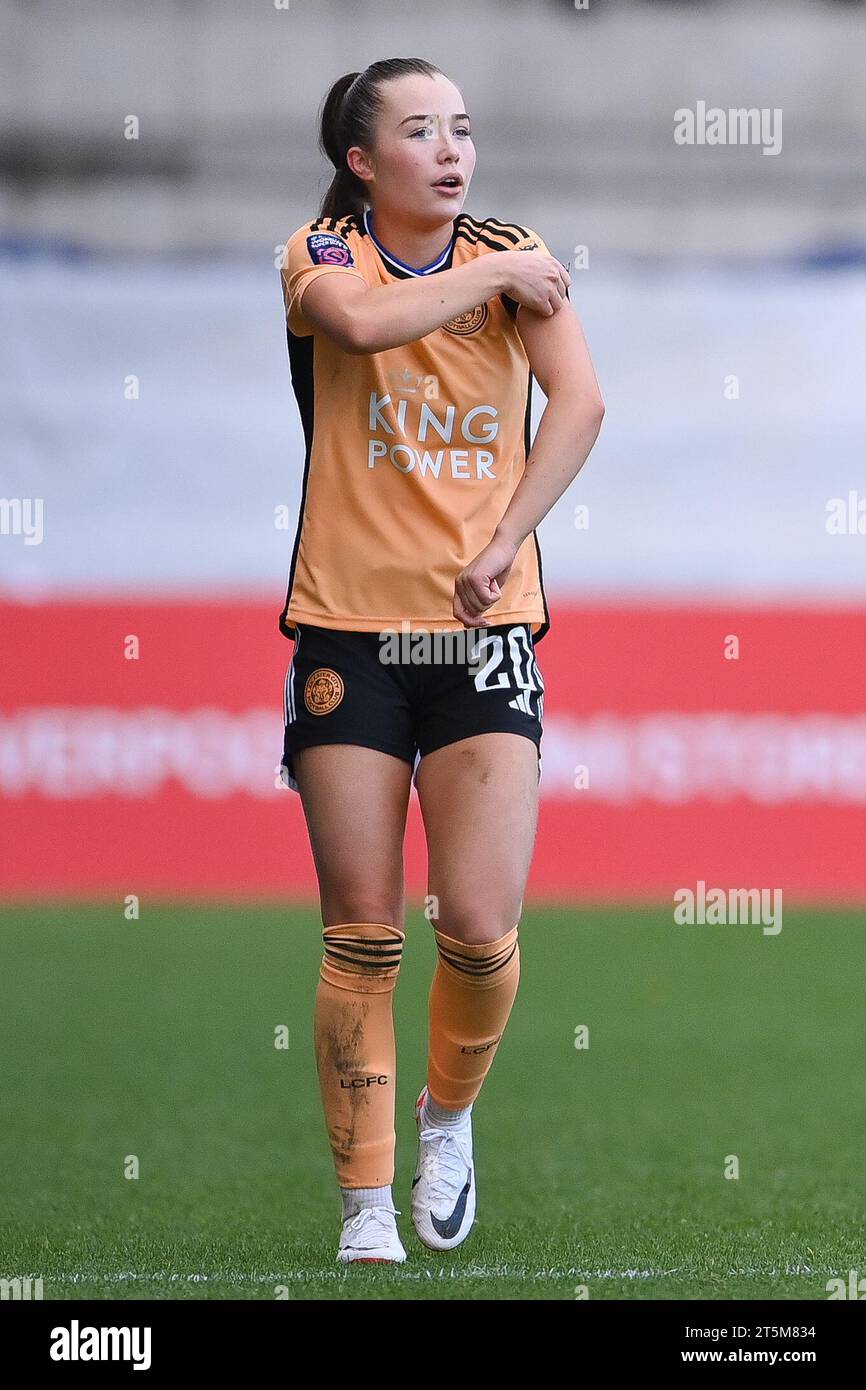 Birkenhead, UK. 5th Nov, 2023. Missy Goodwin of Leicester City ...