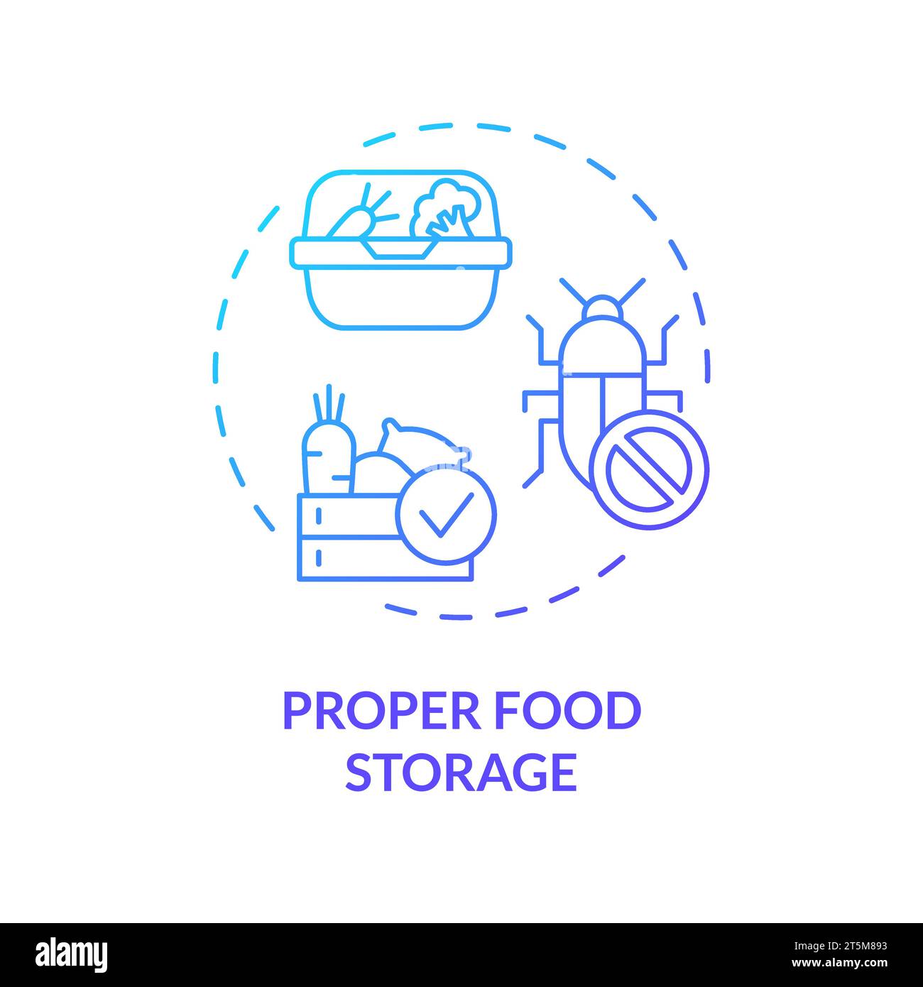 Thin gradient icon proper food storage concept Stock Vector Image & Art ...