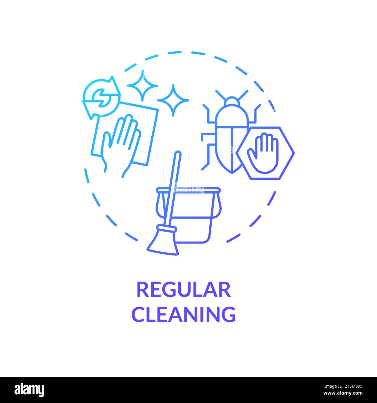Thin gradient icon regular cleaning concept Stock Vector Image & Art ...