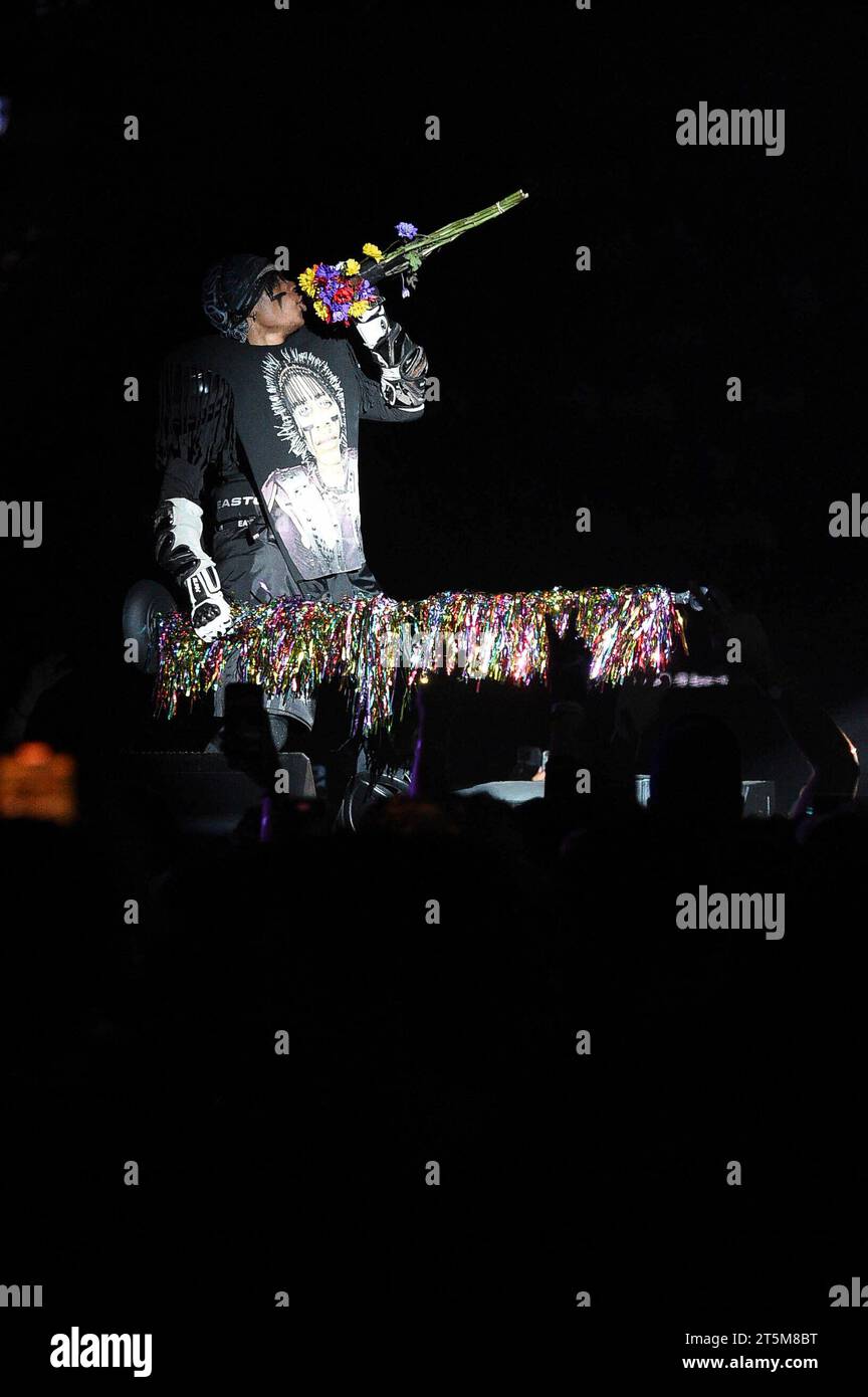 Teezo Touchdown performs during the "Circus Maximus" tour on Sunday ...