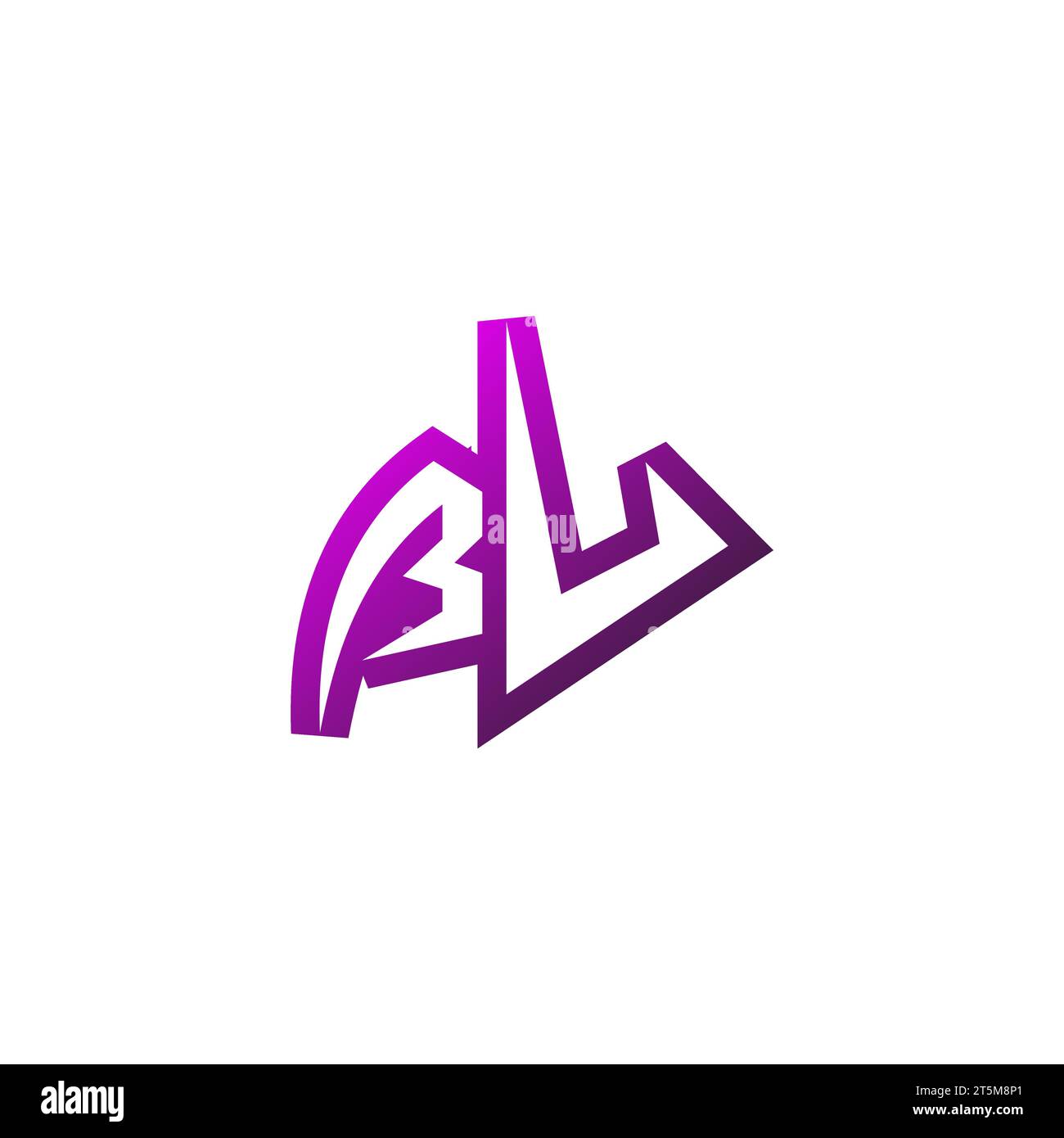 BL Premium emblem logo initial esport and gaming design concept Stock ...