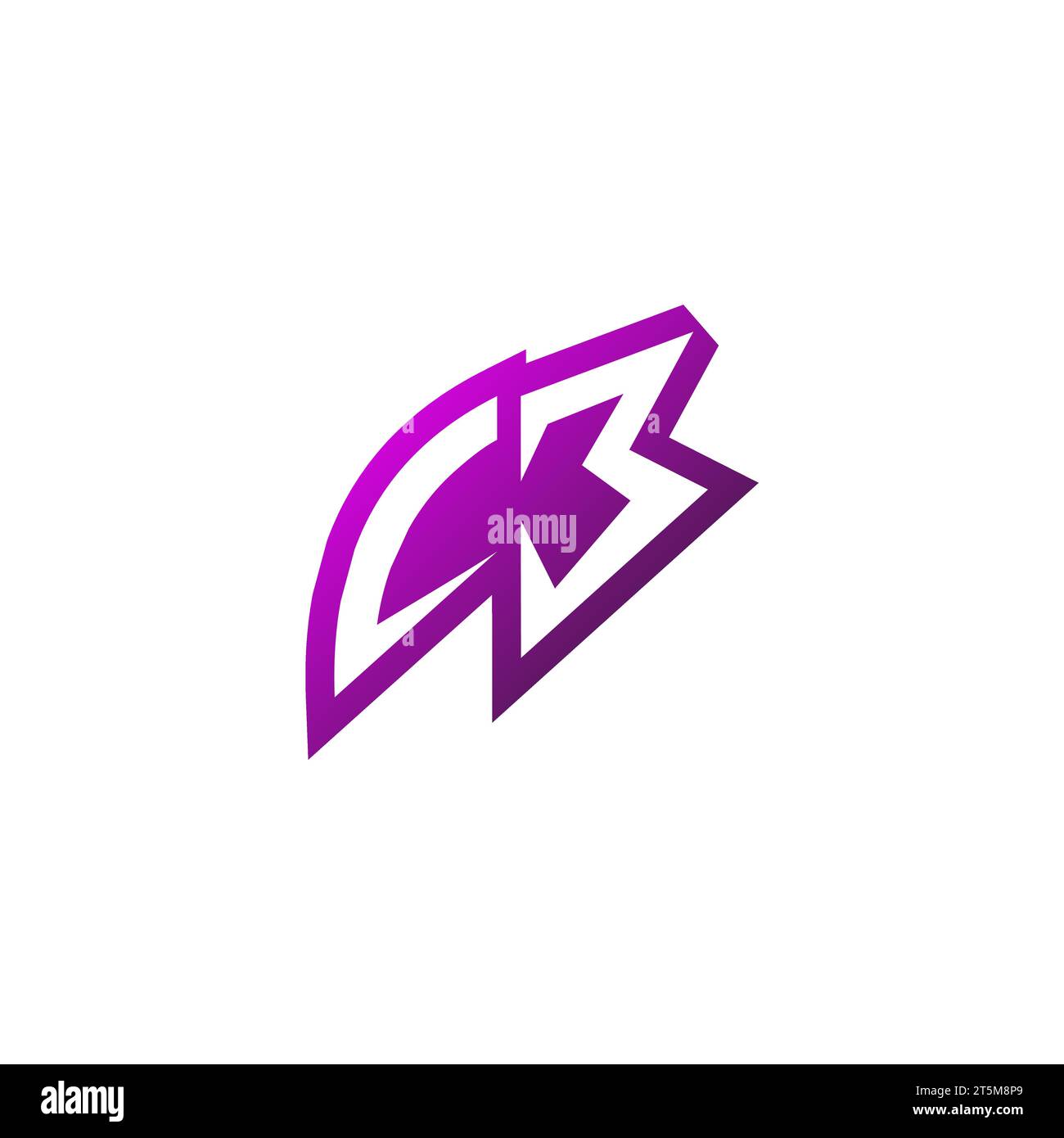 CB Premium emblem logo initial esport and gaming design concept Stock ...