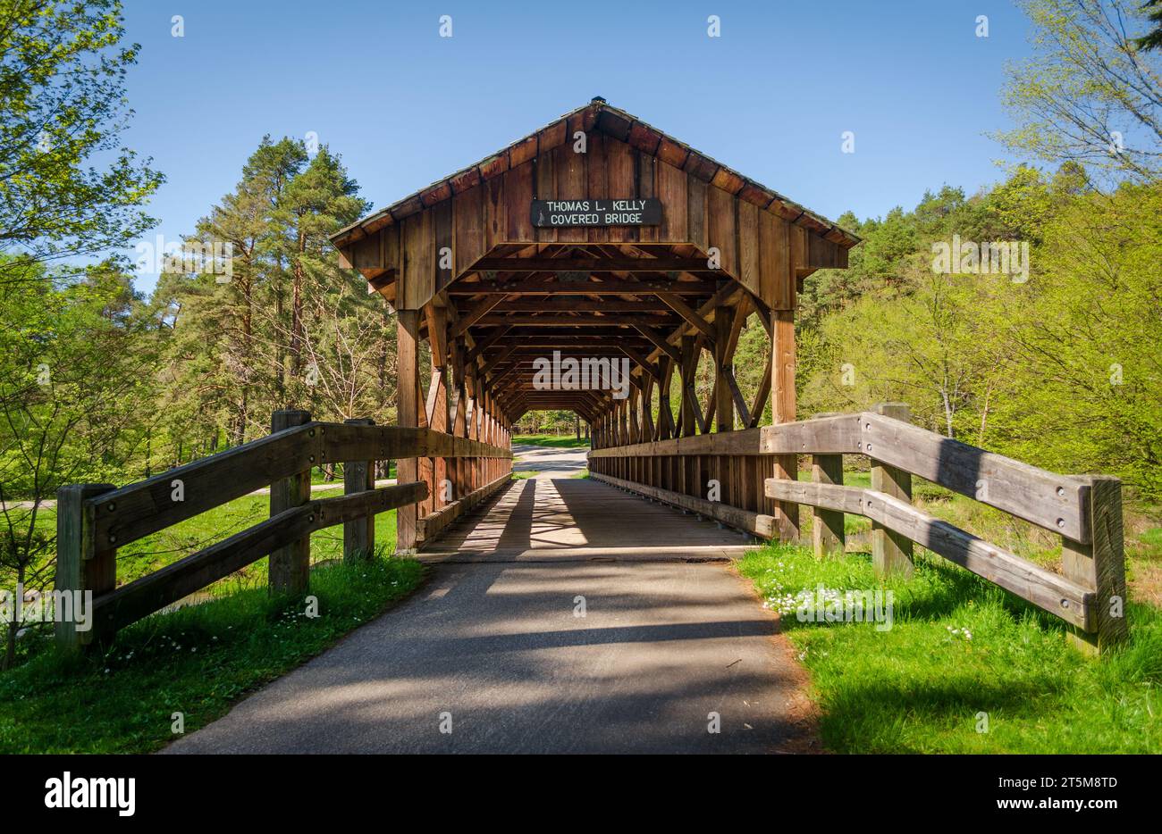 The Thomas L. Kelly Covered BridgeAllegany State Park in New York State ...