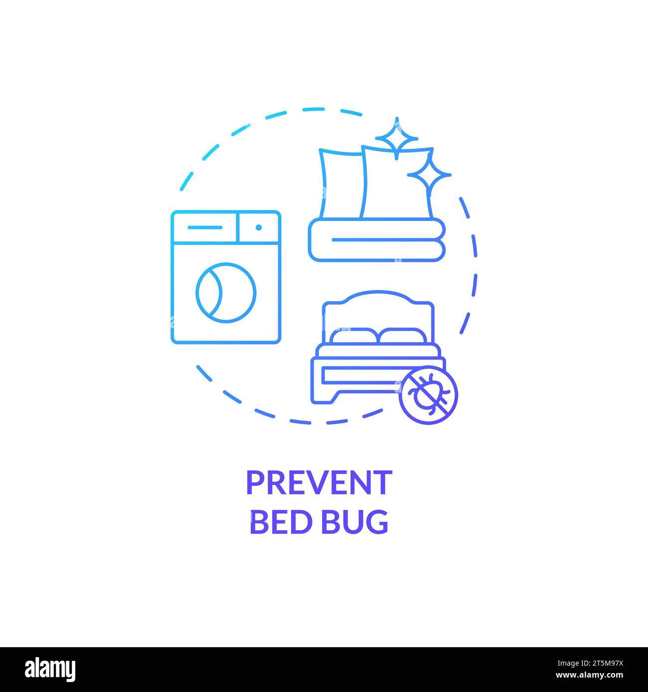 Thin gradient icon prevent bed bug concept Stock Vector Image & Art - Alamy