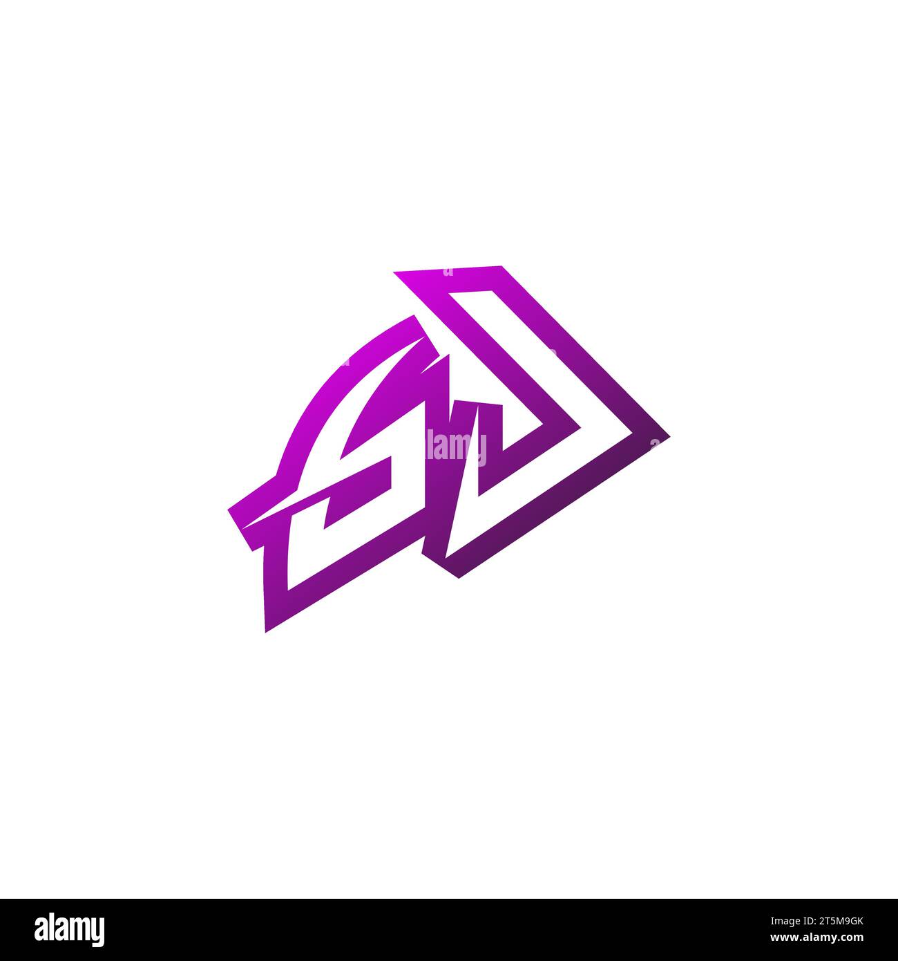 GJ Premium emblem logo initial esport and gaming design concept Stock ...