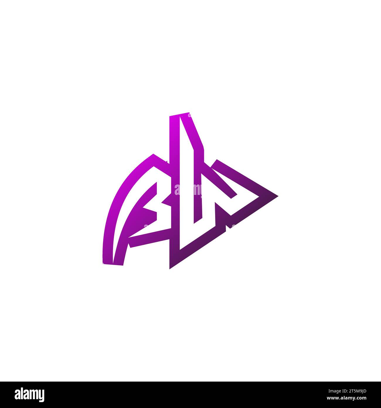 BW Premium emblem logo initial esport and gaming design concept Stock ...