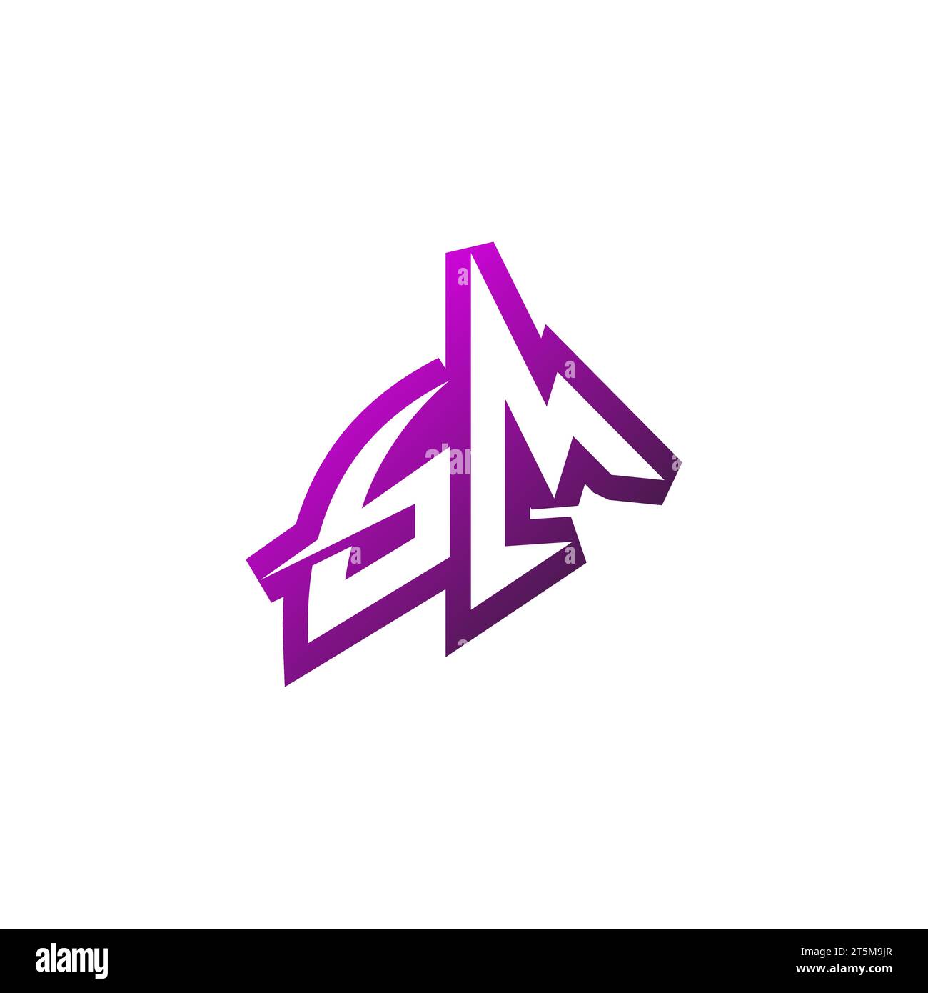 GM Premium emblem logo initial esport and gaming design concept Stock ...