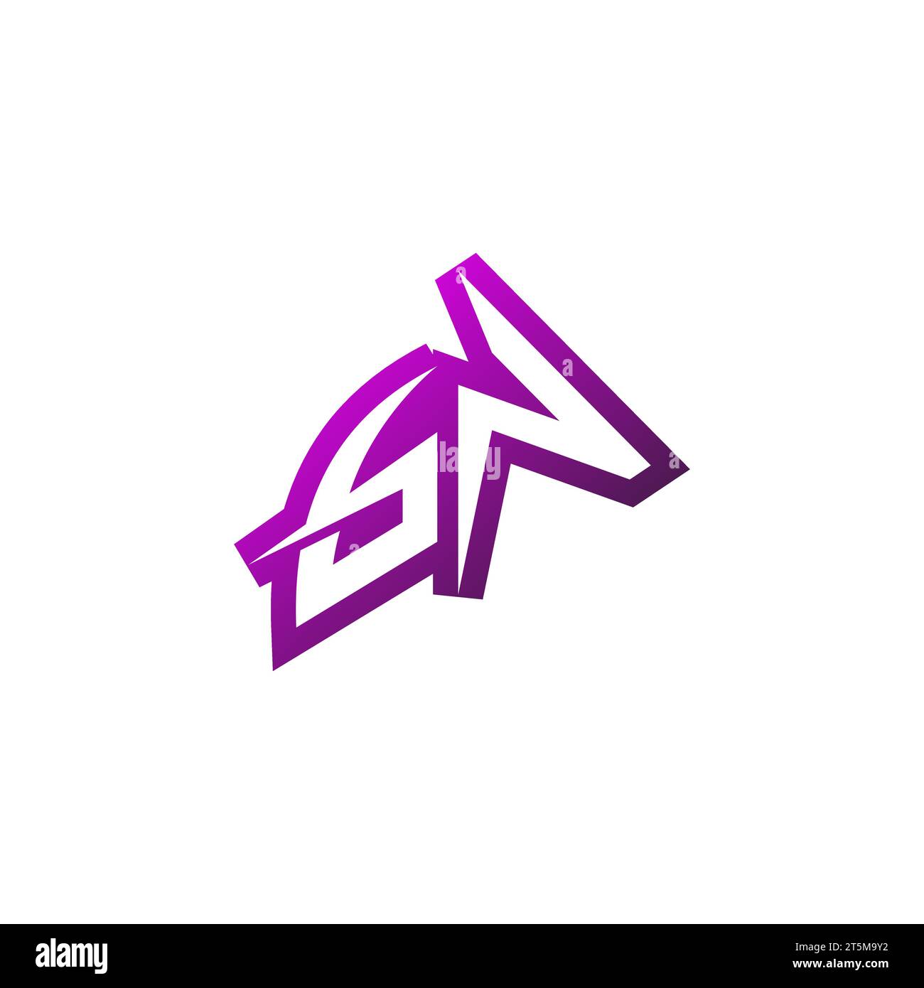 Gn minimal logo design Cut Out Stock Images & Pictures - Alamy