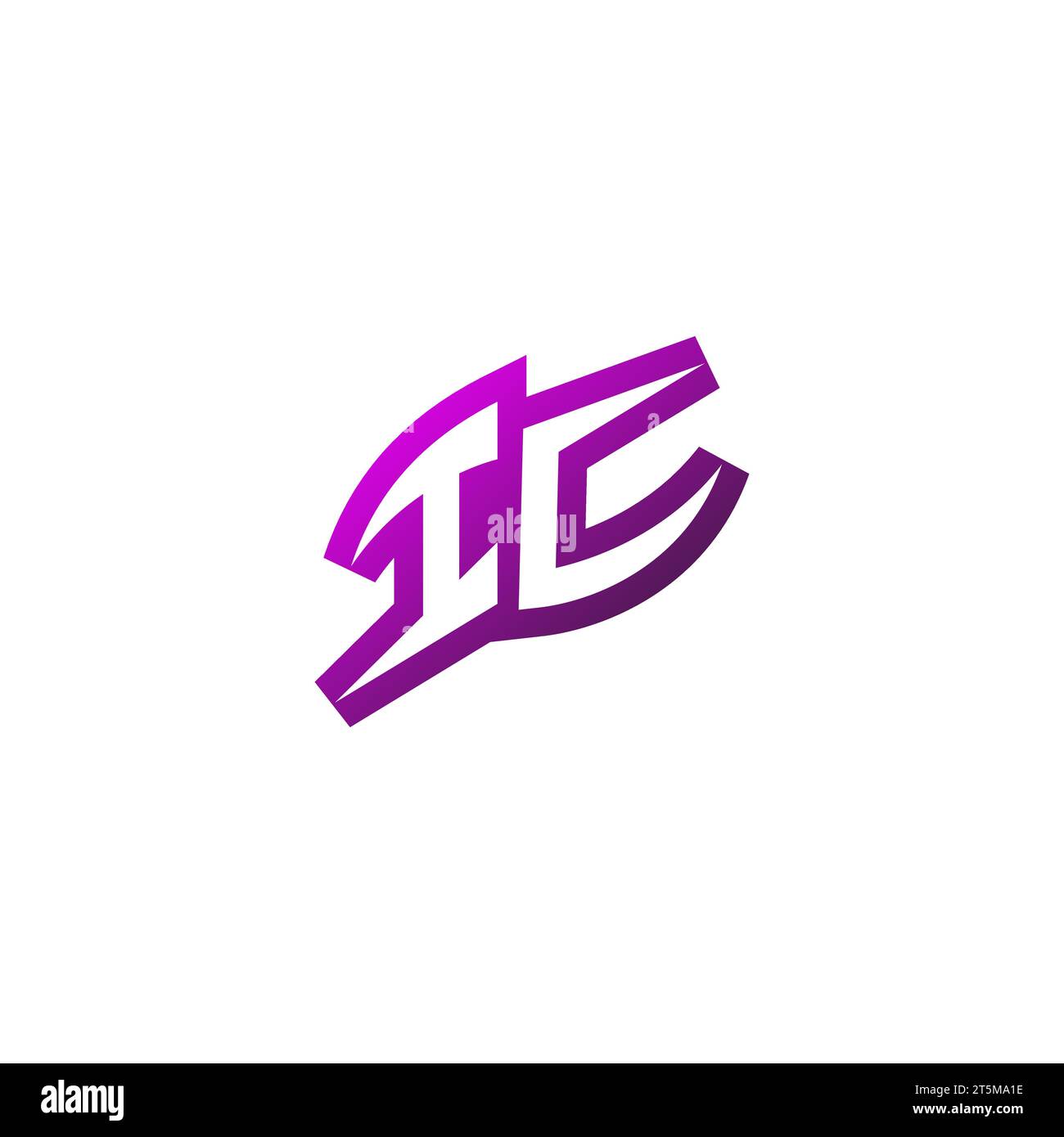 IC Premium emblem logo initial esport and gaming design concept Stock ...