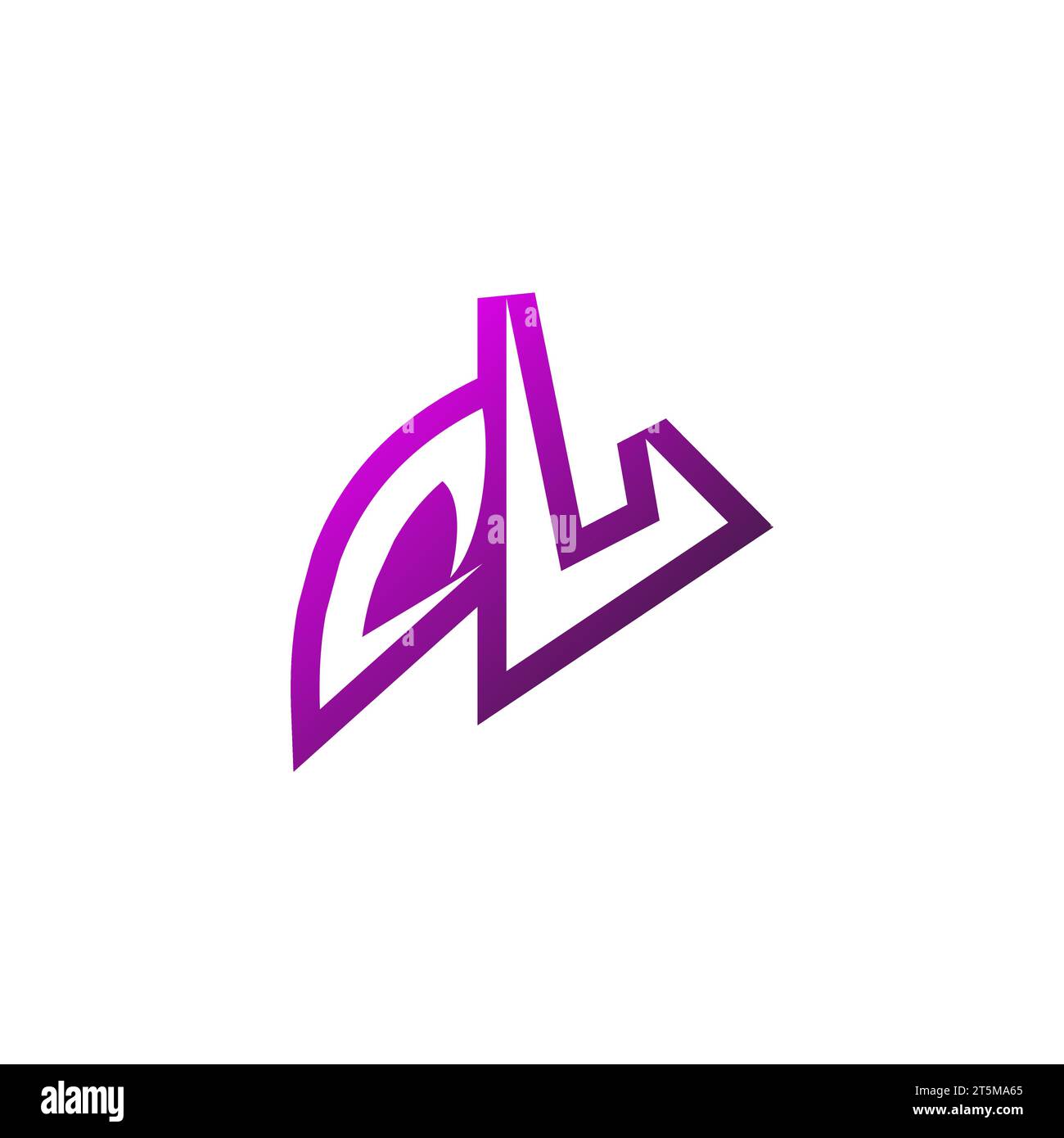DL Premium emblem logo initial esport and gaming design concept Stock ...