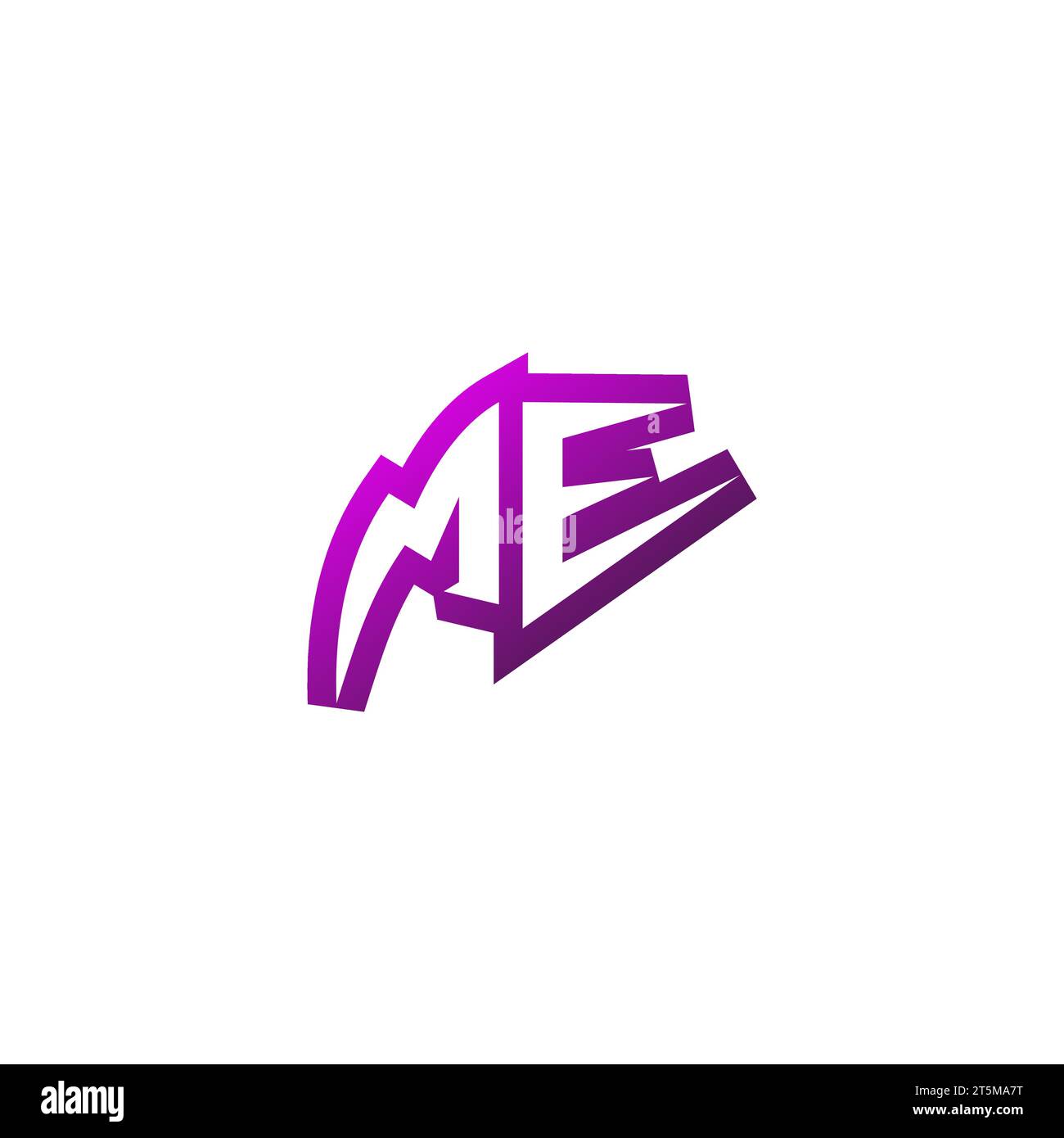 ME Premium emblem logo initial esport and gaming design concept Stock ...
