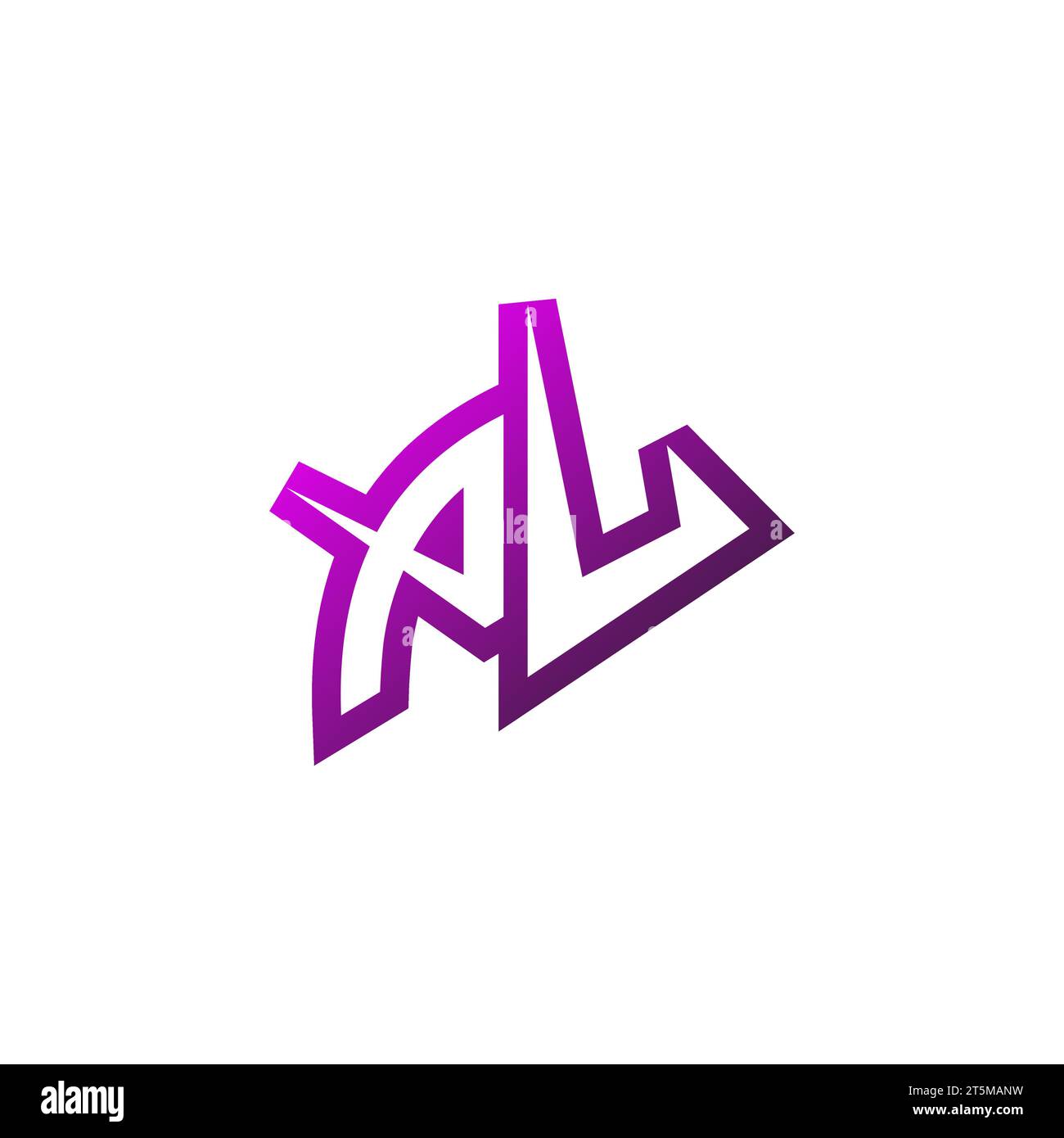 PL Premium emblem logo initial esport and gaming design concept Stock ...
