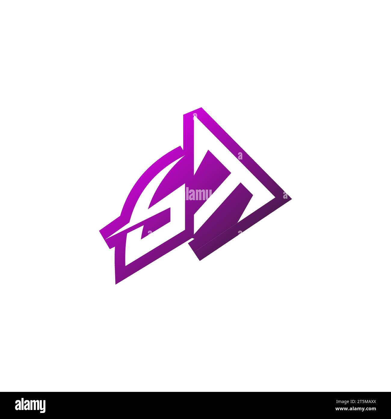 GT Premium emblem logo initial esport and gaming design concept Stock ...