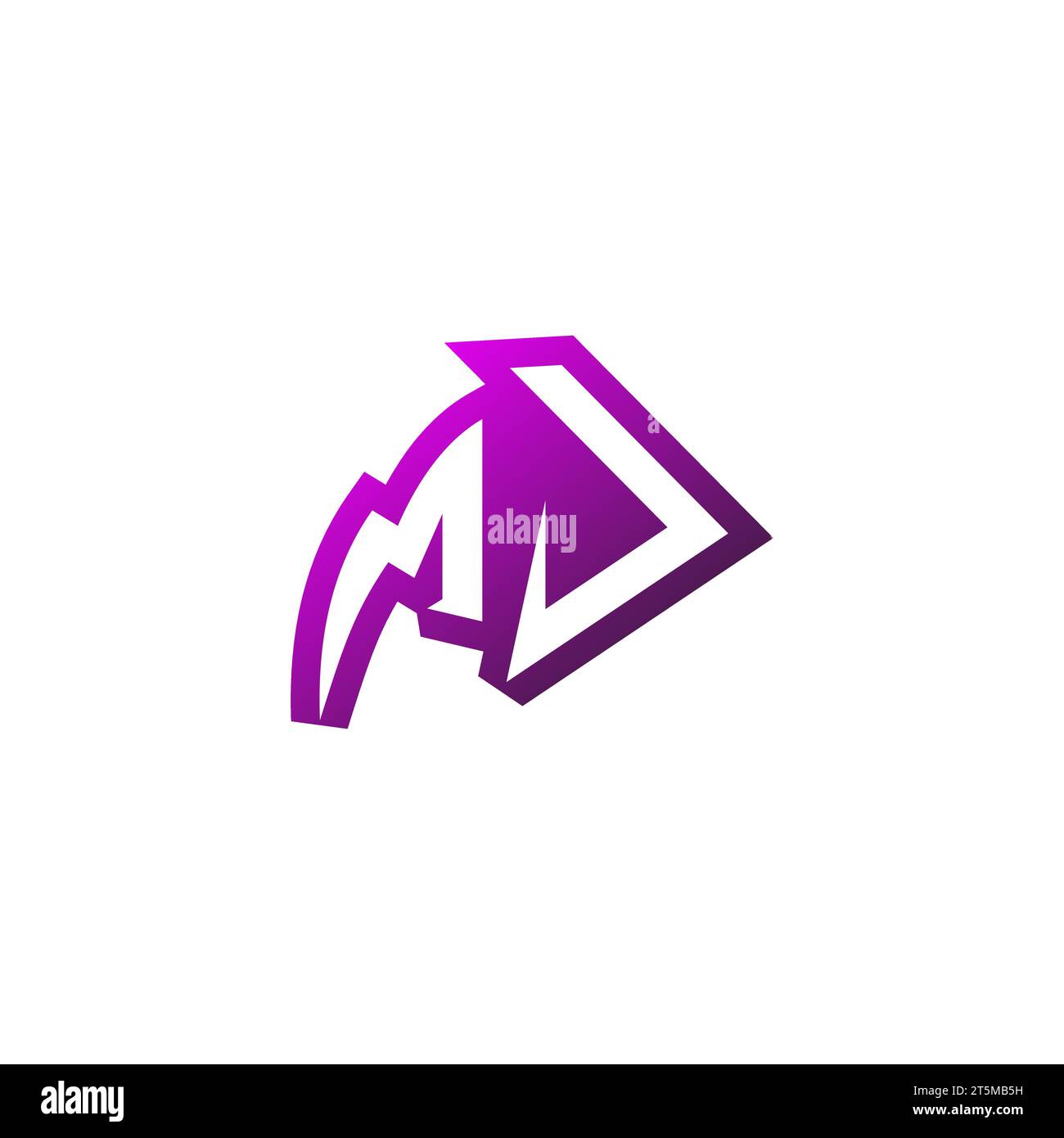 MJ Premium emblem logo initial esport and gaming design concept Stock ...