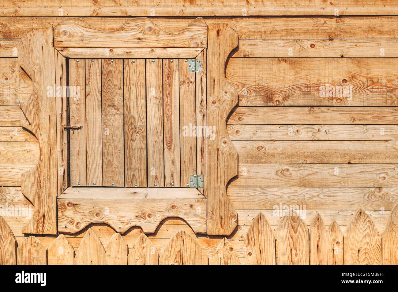 Horse farm stable wooden window shutters as background Stock Photo - Alamy